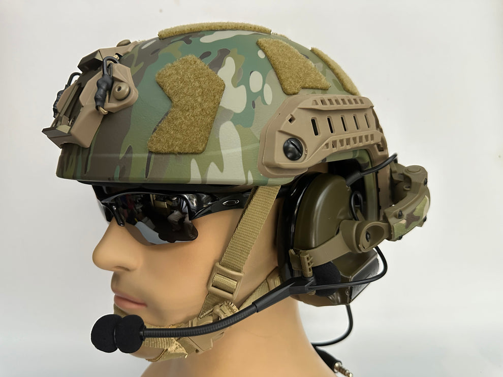 Super high cut Fast Helmet with claw mounted Comtac headset – HIG OPERATOR